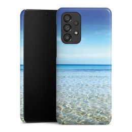 DeinDesign Galaxy A33 5G Handy Premium Case Smartphone Handyh&uuml;lle Schutzh&uuml;lle gl&auml;nzend Urlaub Ocean Sky Premium Case