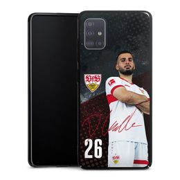 DeinDesign Galaxy A51 Handy Hard Case Schutzh&uuml;lle schwarz Smartphone Backcover Official Licensed Product Deniz Undav Vfb Stuttgart Hard Case