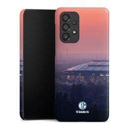DeinDesign Galaxy A33 5G Handy Premium Case Smartphone Handyh&uuml;lle Schutzh&uuml;lle gl&auml;nzend Official Licensed Product Fc Schalke 04 Stadium Premium Case