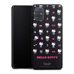 DeinDesign Galaxy A51 Handy Hard Case Schutzh&uuml;lle schwarz Smartphone Backcover Kindheit Merchandise Hello Kitty Hard Case