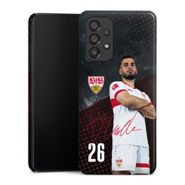 DeinDesign Galaxy A33 5G Handy Premium Case Smartphone Handyh&uuml;lle Schutzh&uuml;lle gl&auml;nzend Vfb Stuttgart Official Licensed Product Deniz Undav Premium Case