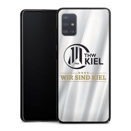 DeinDesign Galaxy A51 Handy Hard Case Schutzh&uuml;lle schwarz Smartphone Backcover Official Licensed Product Thw Kiel Handball Hard Case