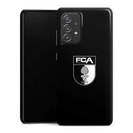 DeinDesign Galaxy A52s 5G Handy Premium Case Smartphone Handyh&uuml;lle Schutzh&uuml;lle gl&auml;nzend Logo Official Licensed Product Fc Augsburg Premium Case