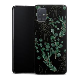 DeinDesign Galaxy A51 Handy Hard Case Schutzh&uuml;lle schwarz Smartphone Backcover Nature Eukalyptus Leaves Hard Case