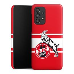 DeinDesign Galaxy A33 5G Handy Premium Case Smartphone Handyh&uuml;lle Schutzh&uuml;lle gl&auml;nzend 1. Fc K&ouml;ln Official Licensed Product Coat Of Arms Premium Case