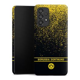 DeinDesign Galaxy A33 5G Handy Premium Case Smartphone Handyh&uuml;lle Schutzh&uuml;lle gl&auml;nzend Bvb Ombre Borussia Dortmund Premium Case