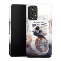 DeinDesign Galaxy A33 5G Handy Premium Case Smartphone Handyh&uuml;lle Schutzh&uuml;lle gl&auml;nzend Robot Star Wars Merchandise Premium Case