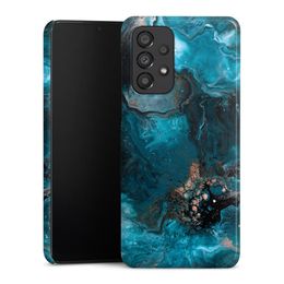 DeinDesign Galaxy A33 5G Handy Premium Case Smartphone Handyh&uuml;lle Schutzh&uuml;lle gl&auml;nzend Blue Marble Ocean Premium Case