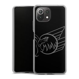 DeinDesign Xiaomi Mi 11 Lite 5G NE Handy Silikon H&uuml;lle Case transparent Handyh&uuml;lle Adler Mannheim Ice Hockey Sports Silikon Case