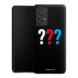 DeinDesign Galaxy A33 5G Handy Premium Case Smartphone Handyh&uuml;lle Schutzh&uuml;lle gl&auml;nzend Logo Die Drei ??? Official Licensed Product Premium Case