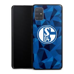 DeinDesign Galaxy A51 Handy Hard Case Schutzh&uuml;lle schwarz Smartphone Backcover Camouflage Fc Schalke 04 Muster Hard Case