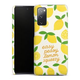 DeinDesign Galaxy S20 FE Handy Premium Case Smartphone Handyh&uuml;lle Schutzh&uuml;lle gl&auml;nzend Spruch Statement Lemon Premium Case