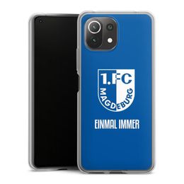 DeinDesign Xiaomi Mi 11 Lite 5G NE Handy Silikon H&uuml;lle Case transparent Handyh&uuml;lle Coat Of Arms 1. Fc Magdeburg Official Licensed Product Silikon Case