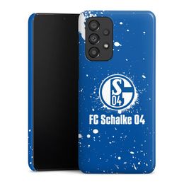 DeinDesign Galaxy A33 5G Handy Premium Case Smartphone Handyh&uuml;lle Schutzh&uuml;lle gl&auml;nzend Logo Fc Schalke 04 S04 Premium Case