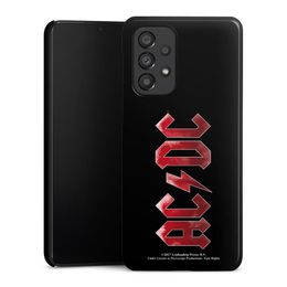 DeinDesign Galaxy A33 5G Handy Premium Case Smartphone Handyh&uuml;lle Schutzh&uuml;lle gl&auml;nzend Acdc Logo Merchandise Premium Case