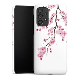 DeinDesign Galaxy A33 5G Handy Premium Case Smartphone Handyh&uuml;lle Schutzh&uuml;lle gl&auml;nzend Cherry Blossom Aisa Japan Premium Case