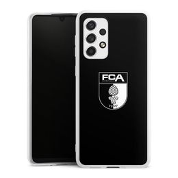 DeinDesign Galaxy A33 5G Handy Silikon H&uuml;lle Case transparent Handyh&uuml;lle Logo Official Licensed Product Fc Augsburg Silikon Case