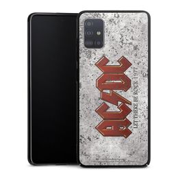 DeinDesign Galaxy A51 Handy Hard Case Schutzh&uuml;lle schwarz Smartphone Backcover Logo Acdc Merchandise Hard Case