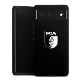 DeinDesign Google Pixel 6 Handy Panzer Handyh&uuml;lle robuste Outdoor H&uuml;lle Schutzh&uuml;lle matt Logo Official Licensed Product Fc Augsburg Tough Case