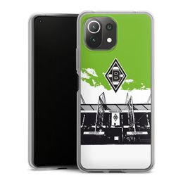 DeinDesign Xiaomi Mi 11 Lite 5G NE Handy Silikon H&uuml;lle Case transparent Handyh&uuml;lle Merchandise Borussia M&ouml;nchengladbach Stadium Silikon Case