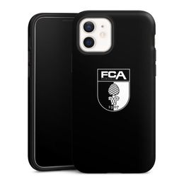 DeinDesign iPhone 12 mini Handy Panzer Handyh&uuml;lle robuste Outdoor H&uuml;lle Schutzh&uuml;lle matt Logo Official Licensed Product Fc Augsburg Tough Case