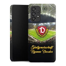 DeinDesign Galaxy A33 5G Handy Premium Case Smartphone Handyh&uuml;lle Schutzh&uuml;lle gl&auml;nzend Sgd Sg Dynamo Dresden Official Licensed Product Premium Case