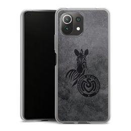 DeinDesign Xiaomi Mi 11 Lite 5G NE Handy Silikon H&uuml;lle Case transparent Handyh&uuml;lle Msv Duisburg Zebra Official Licensed Product Silikon Case