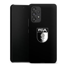 DeinDesign Galaxy A53 5G Handy Premium Case Smartphone Handyh&uuml;lle Schutzh&uuml;lle gl&auml;nzend Official Licensed Product Logo Fc Augsburg Premium Case