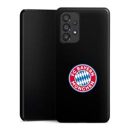 DeinDesign Galaxy A33 5G Handy Premium Case Smartphone Handyh&uuml;lle Schutzh&uuml;lle gl&auml;nzend Logo Official Licensed Product Fc Bayern M&uuml;nchen Premium Case
