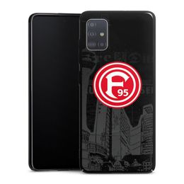 DeinDesign Galaxy A51 Handy Hard Case Schutzh&uuml;lle schwarz Smartphone Backcover Official Licensed Product Logo Fortuna D&uuml;sseldorf Hard Case