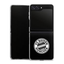 DeinDesign Galaxy Z Flip 5 Handy Hard Case Schutzh&uuml;lle transparent Smartphone Handy H&uuml;lle Fc Bayern M&uuml;nchen Fcb Official Licensed Product Hard Case