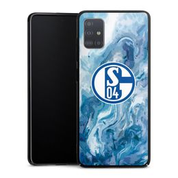 DeinDesign Galaxy A51 Handy Hard Case Schutzh&uuml;lle schwarz Smartphone Backcover Logo Fc Schalke 04 Merchandise Hard Case