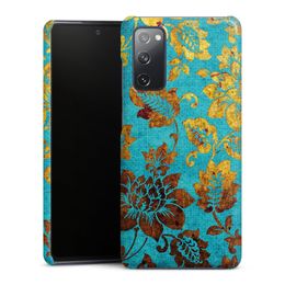 DeinDesign Galaxy S20 FE Handy Premium Case Smartphone Handyh&uuml;lle Schutzh&uuml;lle gl&auml;nzend Flowers Ornament Vintage Premium Case