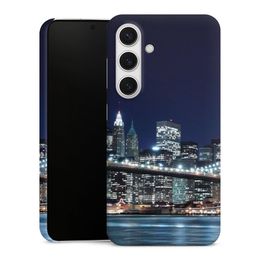 DeinDesign Galaxy S24 Handy Premium Case Smartphone Handyh&uuml;lle Schutzh&uuml;lle matt Usa Brooklyn Bridge New York Premium Case