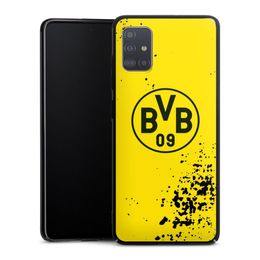 DeinDesign Galaxy A51 Handy Hard Case Schutzh&uuml;lle schwarz Smartphone Backcover Borussia Dortmund Borusse Official Licensed Product Hard Case