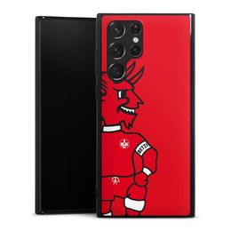 DeinDesign Galaxy S22 Ultra Handy Silikon H&uuml;lle Case schwarz Handyh&uuml;lle 1. Fc Kaiserslautern Official Licensed Product Soccer