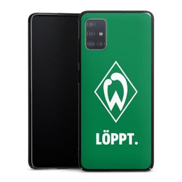 DeinDesign Galaxy A51 Handy Hard Case Schutzh&uuml;lle schwarz Smartphone Backcover Sv Werder Bremen Statement Official Licensed Product Hard Case
