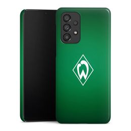 DeinDesign Galaxy A33 5G Handy Premium Case Smartphone Handyh&uuml;lle Schutzh&uuml;lle gl&auml;nzend Logo Sv Werder Bremen Merchandise Premium Case
