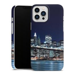 DeinDesign iPhone 13 Pro Max Handy Premium Case Smartphone Handyh&uuml;lle Schutzh&uuml;lle matt Usa Brooklyn Bridge New York Premium Case