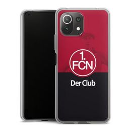 DeinDesign Xiaomi Mi 11 Lite 5G NE Handy Silikon H&uuml;lle Case transparent Handyh&uuml;lle Official Licensed Product Der Club 1. Fc N&uuml;rnberg Silikon Case