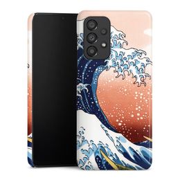 DeinDesign Galaxy A33 5G Handy Premium Case Smartphone Handyh&uuml;lle Schutzh&uuml;lle gl&auml;nzend Japan Die Gro&szlig;e Welle Vor Kanagawa Art Premium Case