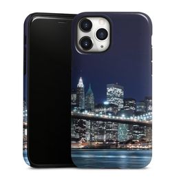DeinDesign iPhone 11 Pro Handy Panzer Handyh&uuml;lle robuste Outdoor H&uuml;lle Schutzh&uuml;lle gl&auml;nzend Brooklyn Bridge Usa New York Tough Case