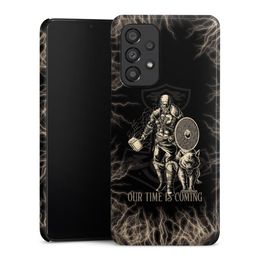 DeinDesign Galaxy A33 5G Handy Premium Case Smartphone Handyh&uuml;lle Schutzh&uuml;lle gl&auml;nzend Wikinger Vikings Tv Show Designs Premium Case