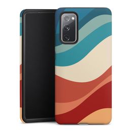 DeinDesign Galaxy S20 FE Handy Panzer Handyh&uuml;lle robuste Outdoor H&uuml;lle Schutzh&uuml;lle matt Colour Wave Ombre Tough Case