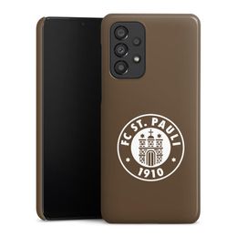 DeinDesign Galaxy A33 5G Handy Premium Case Smartphone Handyh&uuml;lle Schutzh&uuml;lle gl&auml;nzend Official Licensed Product Coat Of Arms Fc St. Pauli Premium Case