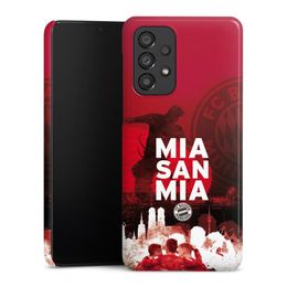 DeinDesign Galaxy A33 5G Handy Premium Case Smartphone Handyh&uuml;lle Schutzh&uuml;lle gl&auml;nzend Mia San Mia Fcb Fc Bayern M&uuml;nchen Premium Case