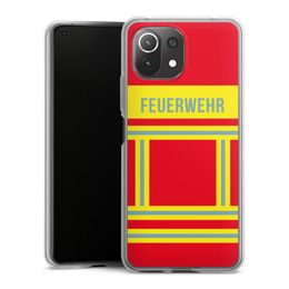 DeinDesign Xiaomi Mi 11 Lite 5G NE Handy Silikon H&uuml;lle Case transparent Handyh&uuml;lle Fire Fighters Fire Fighter Life Saver Silikon Case