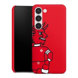 DeinDesign Galaxy S23 Handy Premium Case Smartphone Handyh&uuml;lle Schutzh&uuml;lle matt 1. Fc Kaiserslautern Official Licensed Product Soccer Premium Case