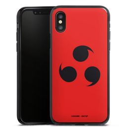 DeinDesign iPhone X Handy Silikon H&uuml;lle Case schwarz Handyh&uuml;lle Official Licensed Product Naruto Shippuden Sharingan