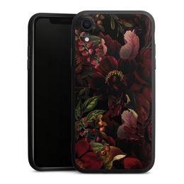 DeinDesign iPhone Xr Handy Premium Silikon H&uuml;lle Handyh&uuml;lle schwarz Case Flowers Meadow Utart Silikon Premium Case